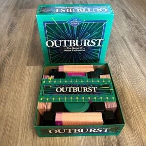 Parker Brothers | Games | Outburst 98s Vintage Fun Family Board Game ...